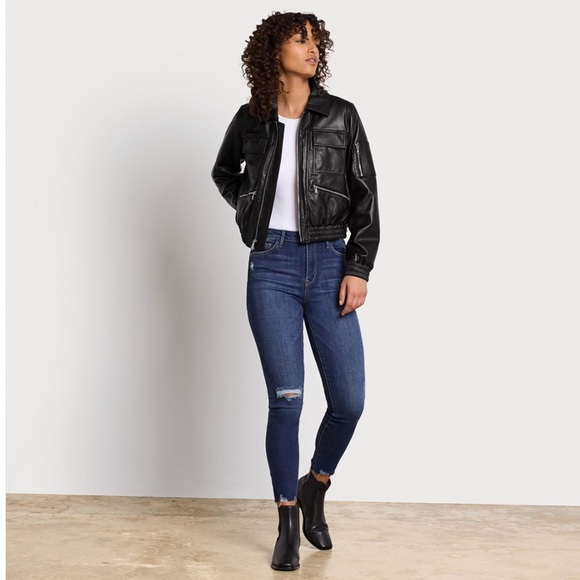 Sam Edelman | Jackets & Coats | Nwt Sam Edelman Short Aviator Leather ...